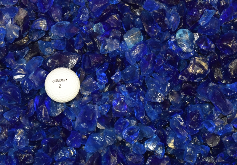 50lb bagged Light Blue Glass